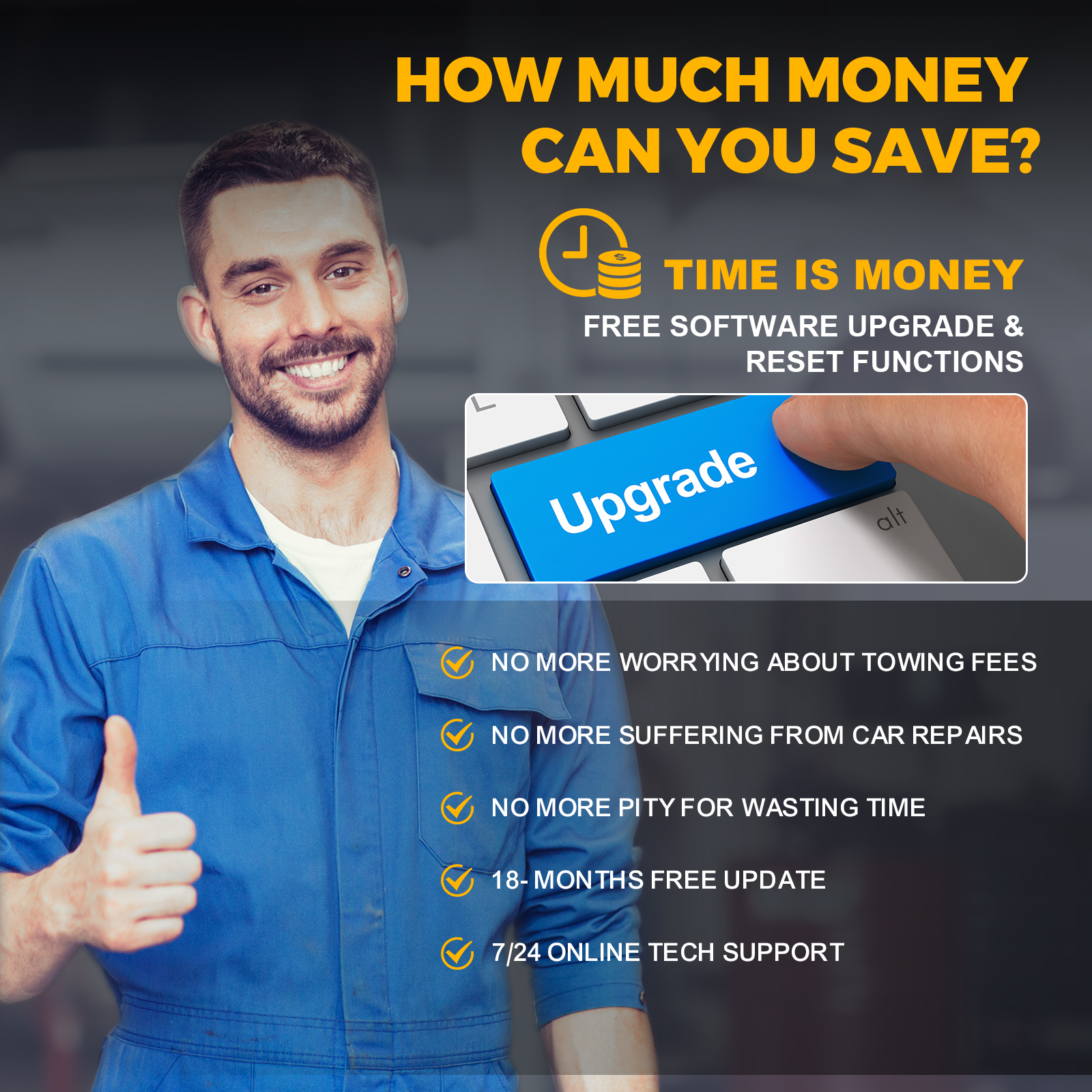 X-30 Car Diagnostic Tablet For Most Of Vehicle Makes - UDIAG